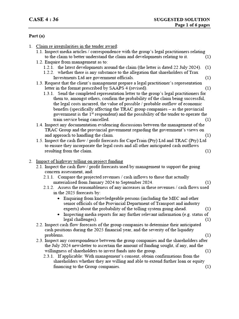 4-36 Solution - PDF - Submitted Tutorial Solution | PDF | Audit ...