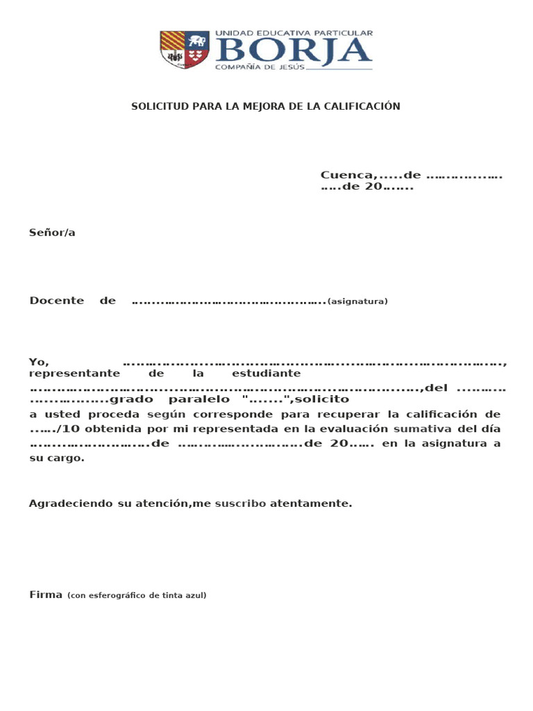 Solicitud de Mejora | PDF