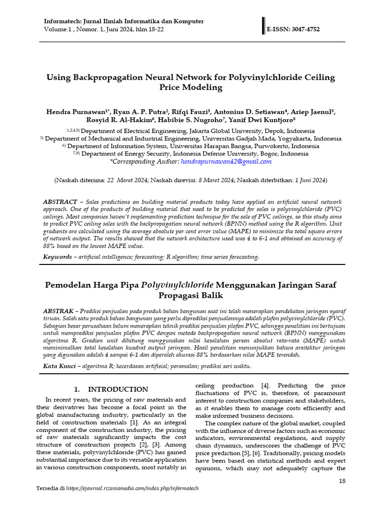 3.+page+18 22+Using+Backpropagation+Neural+Network+ | PDF | Forecasting | Prediction