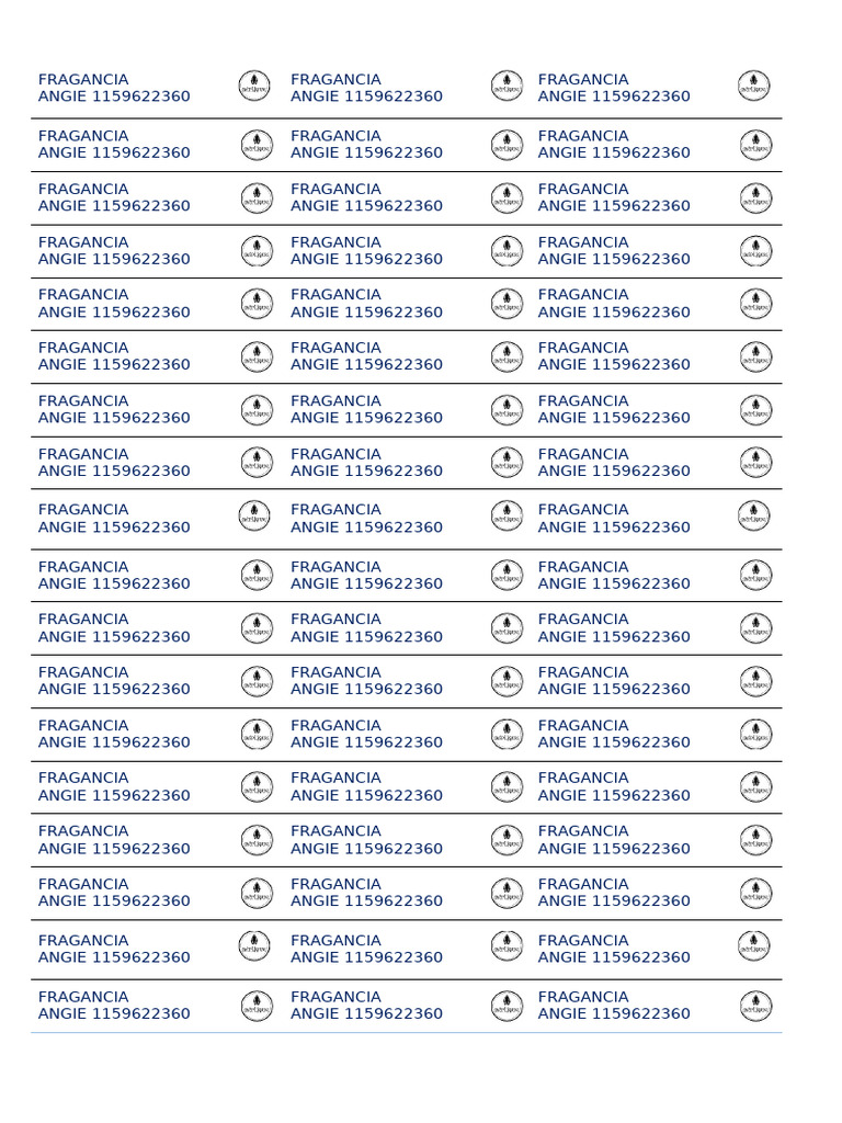 Fragancia Probador | PDF