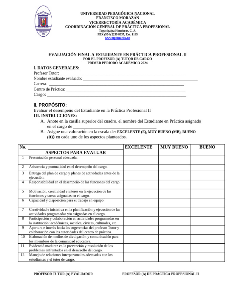 Final Evaluación Tutor Cargo | PDF | Maestros | Aprendizaje