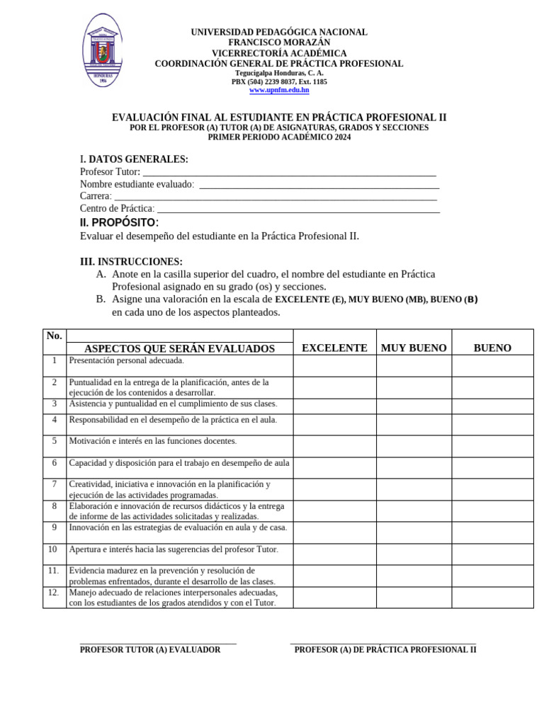 Final Evaluación Tutor Aula | PDF | Maestros | Aprendizaje