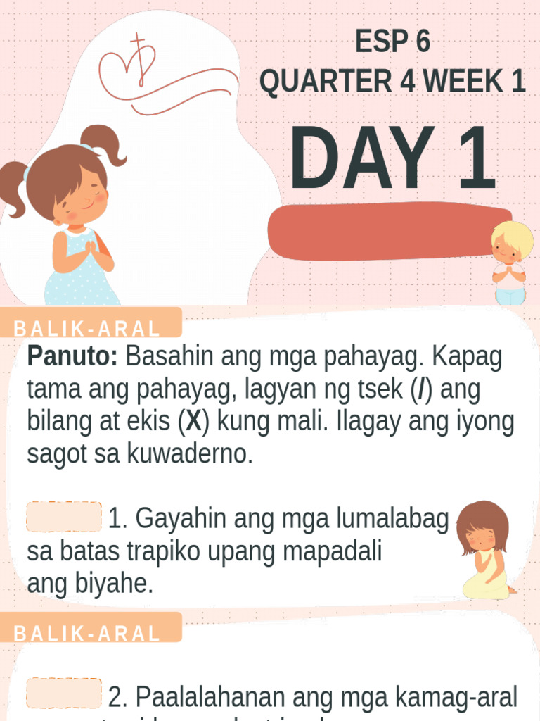 Q4 Esp PPT Week-1 | PDF