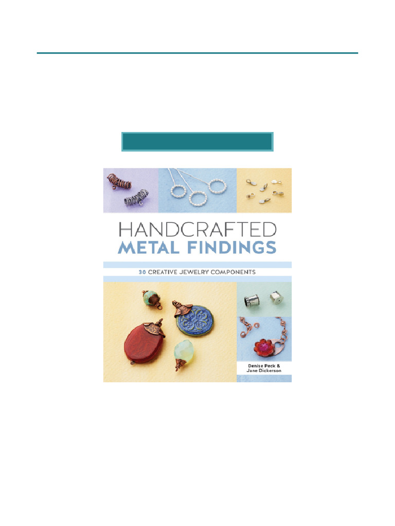 Handcrafted Metal Findings for Jewelry | PDF | Jewellery