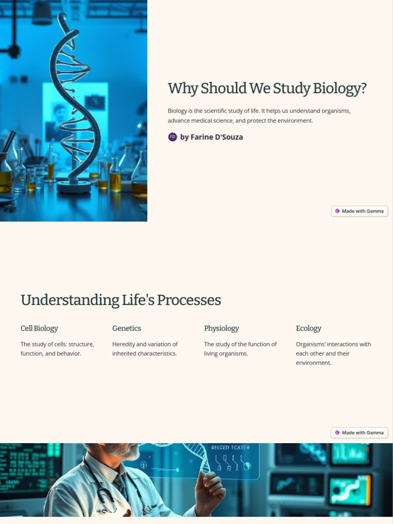 Why Should We Study Biology | PDF