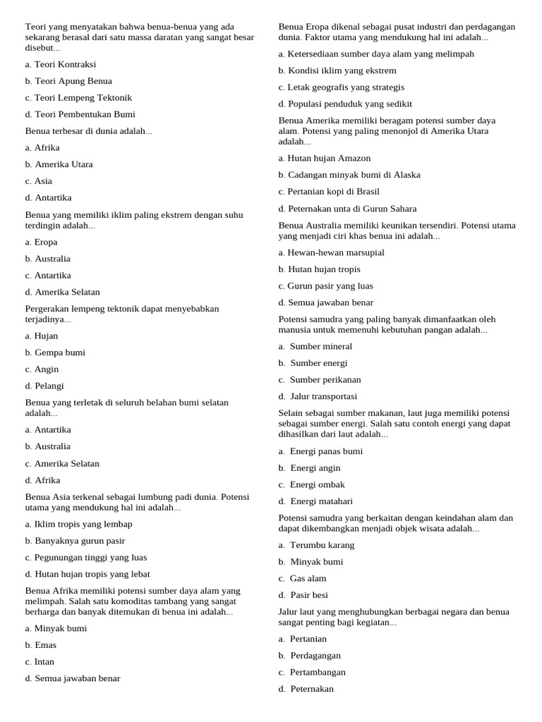 Soal Paket C Bu Rohmah | PDF