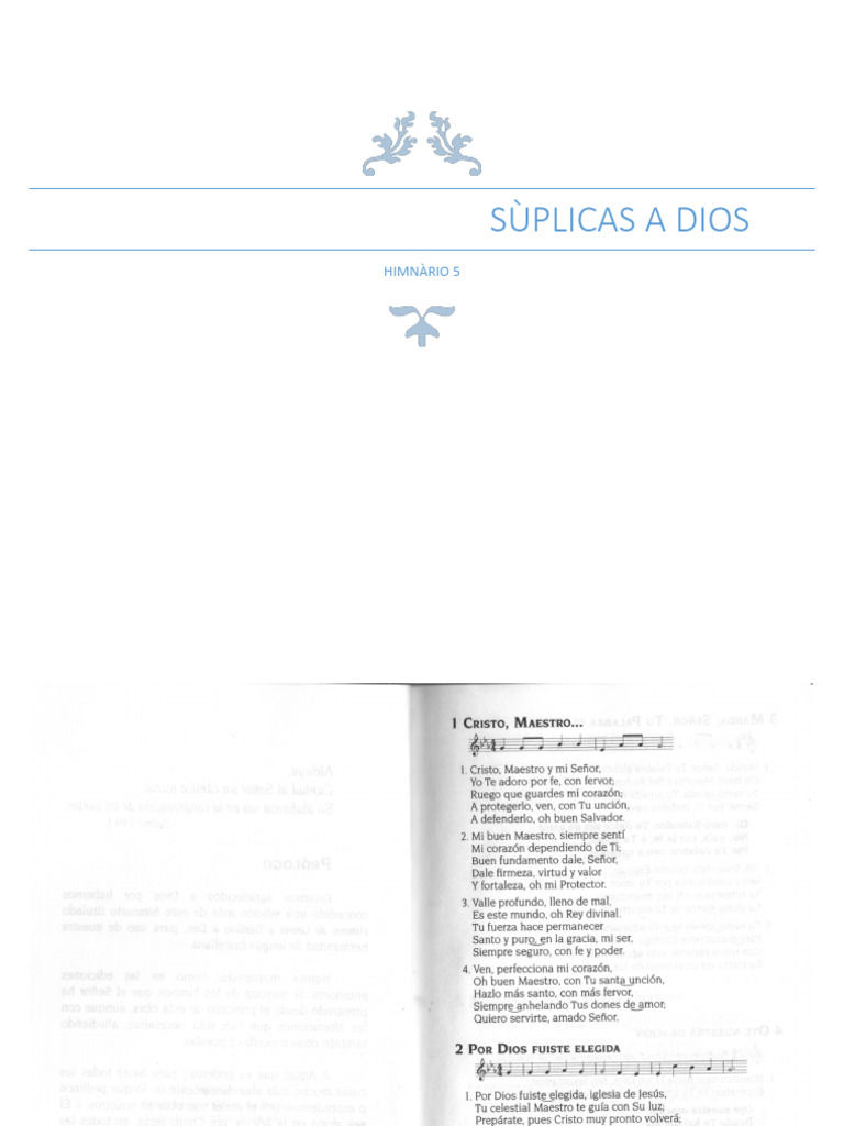 Himnario de Canto en Español | PDF