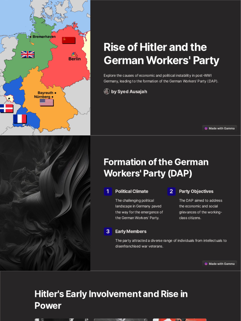 Rise of Hitler and The German Workers Party | PDF | Nazi Party | Nazi ...