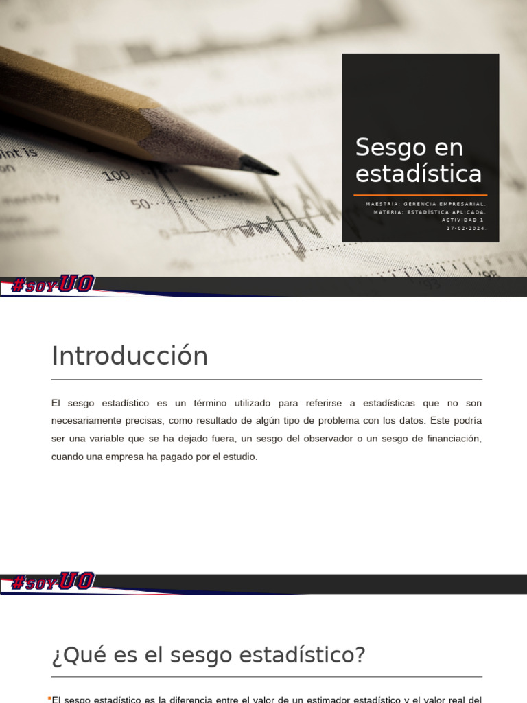 Sesgo en Estadística | PDF | Estadísticas | Muestreo (Estadísticas)