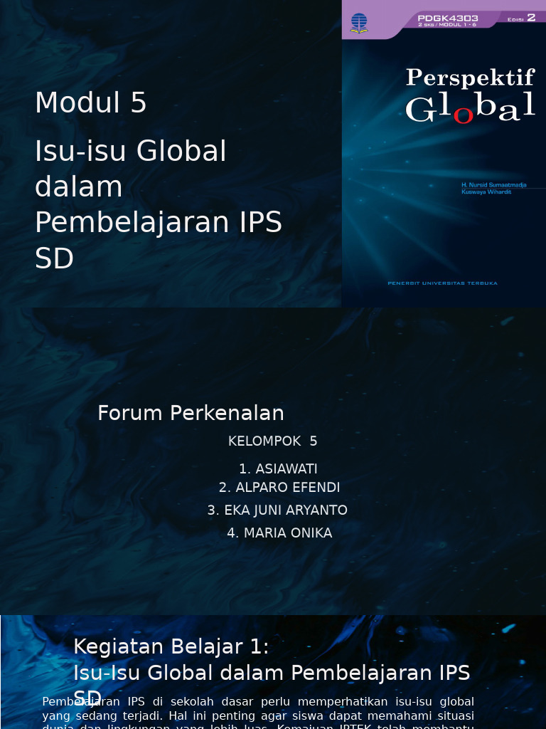 Isu Global dalam Pembelajaran IPS SD | PDF