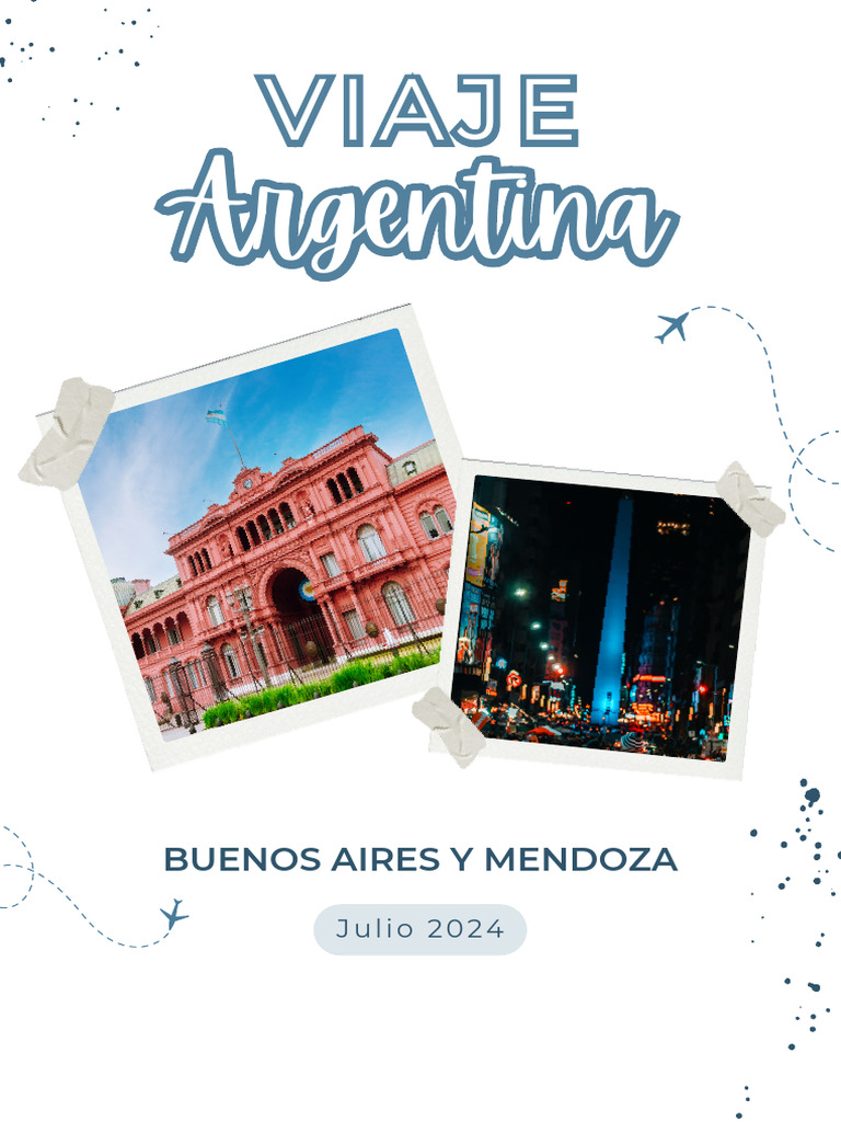 Itinerario de Viaje a Buenos Aires y Mendoza | PDF | Aviación | aerolíneas