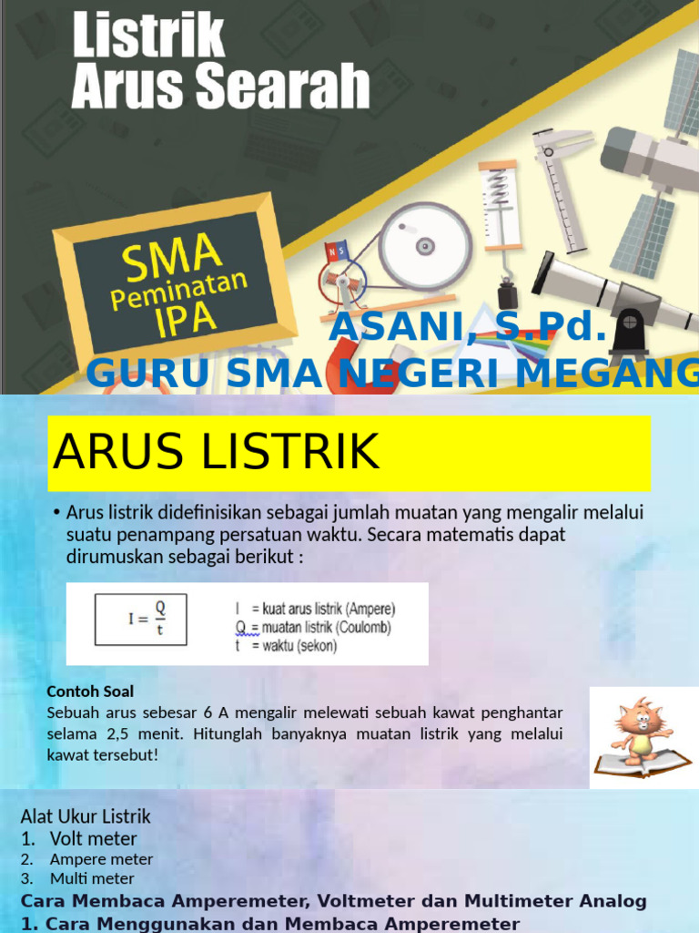 Rangkaian Arus Listrik Searah - Slide 1 | PDF
