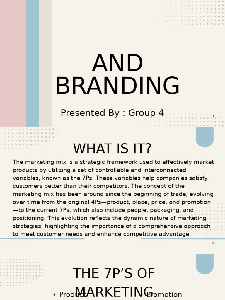 Entrep Lesson 1 7ps of Marketing Reporting | PDF | Marketing ...