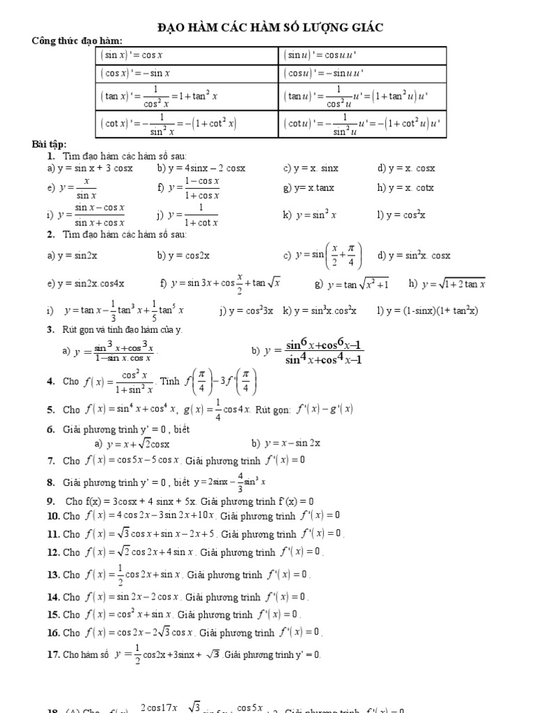 Dao Ham Cua Ham Luong Giac