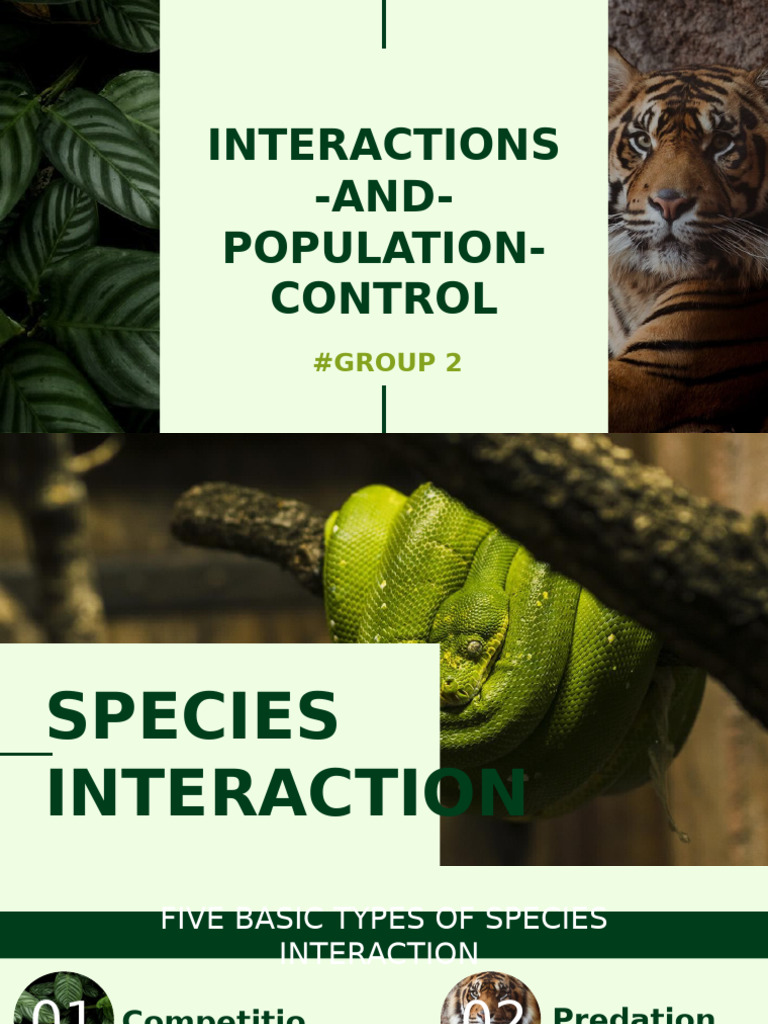 Biodiversity Species Interactions and Population Control Group 2 | PDF ...