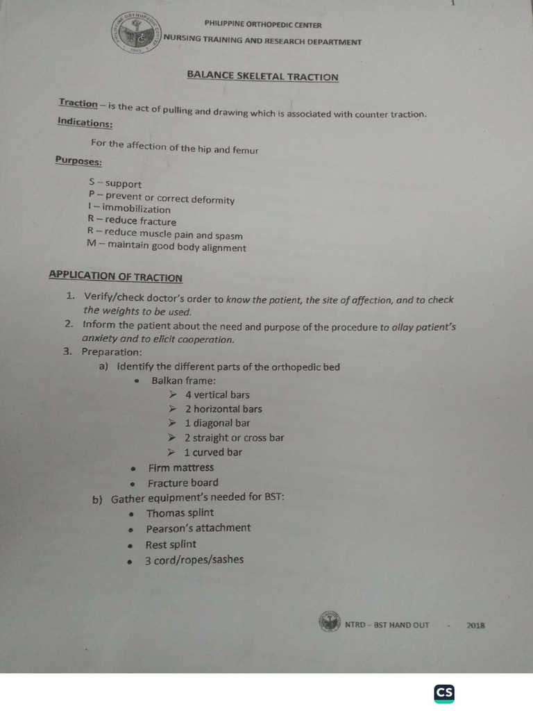 Balance Skeletal Traction | PDF