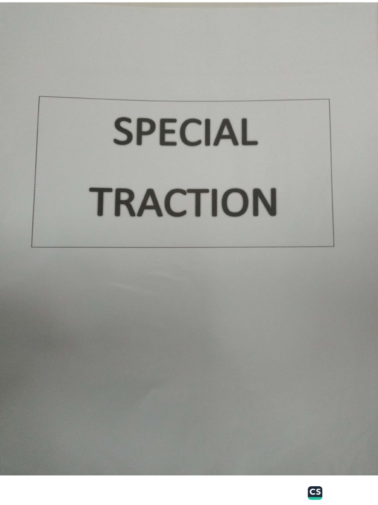 Special Traction | PDF
