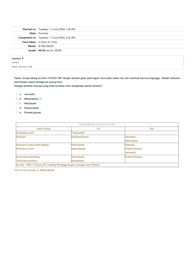TRY OUT KE-1_ Attempt review _ tuntascbt | PDF