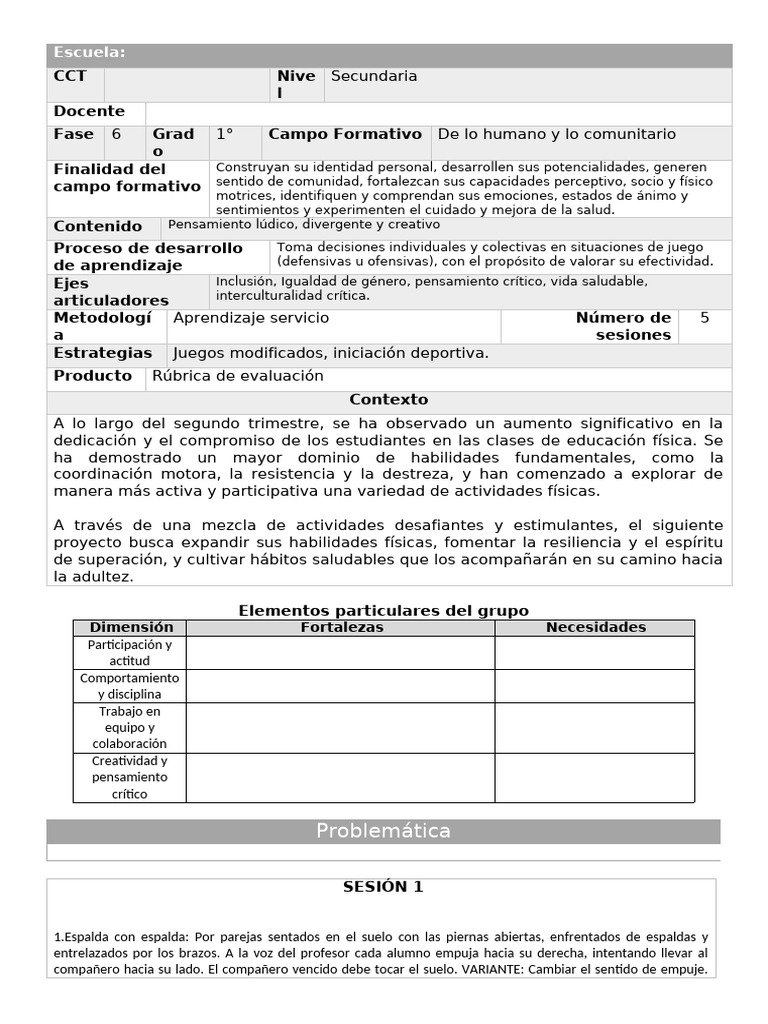 Proyecto 3 1° | PDF