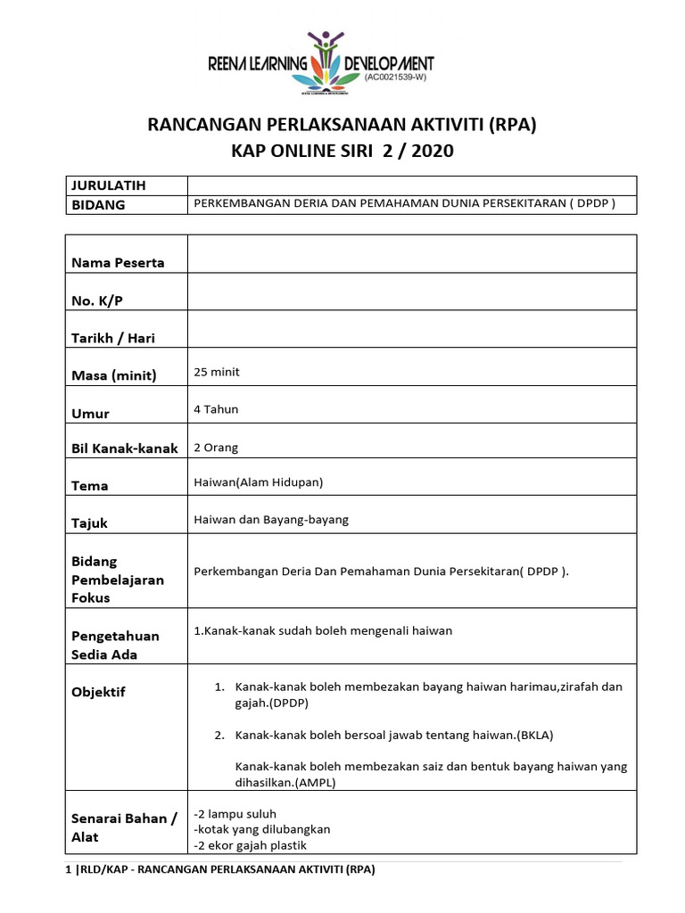 CONTOH RPA DPDP 2 | PDF