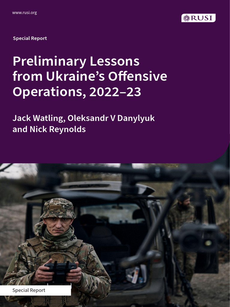 Lessons Learned Ukraine Offensive 2022 23 | PDF | Ukraine | Military