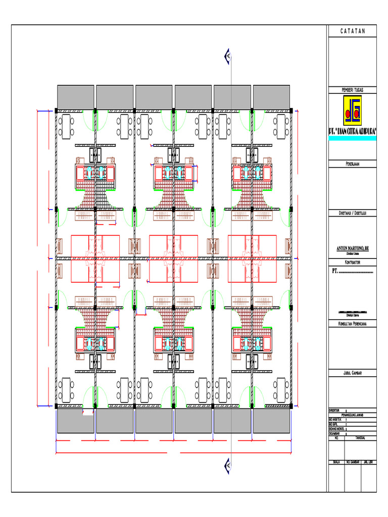 Denah Mess Karyawan 3x6m Tulungagung | PDF