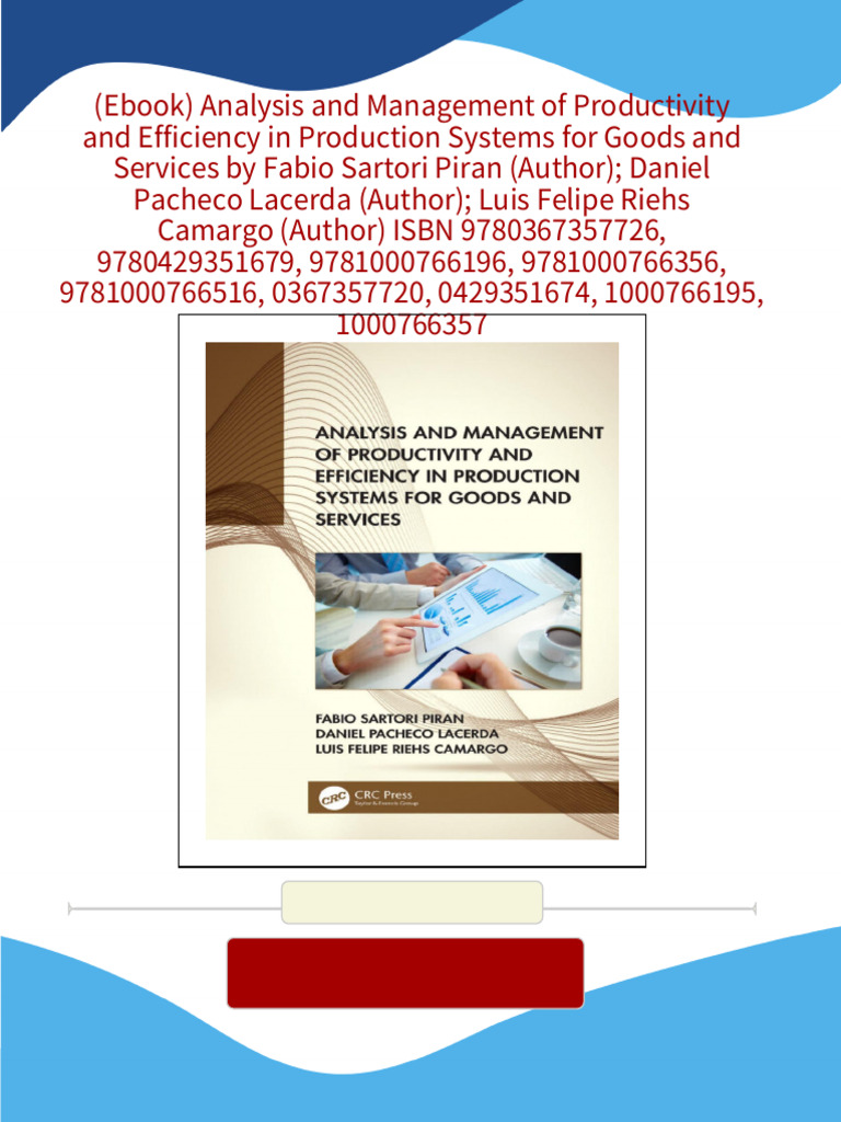 Where can buy (Ebook) Analysis and Management of Productivity and ... Where can buy (Ebook) Analysis and Management of Productivity and ...