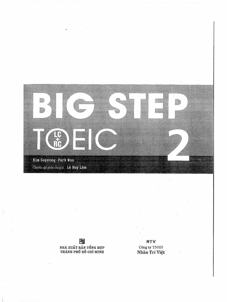 10595-100031916_Big Step TOEIC 2 -By Kim Soyeong,Park Won, Le Huy Lam (1) | PDF