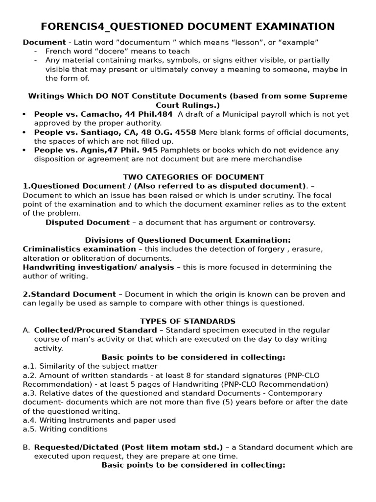 Forensic4 - Questioned Document Examination | PDF | Hand | Notary Public