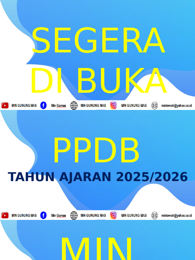 Template PPDB 2025 | PDF