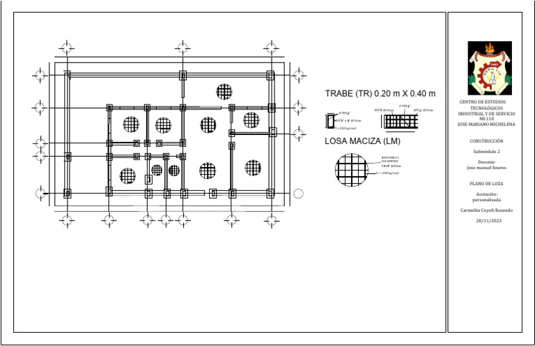 Plano de Loza para Construcción | PDF