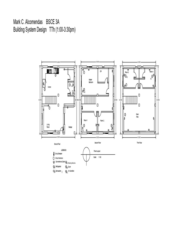 Detailed Power Layout Plan | PDF | Domestic Life | Equipment