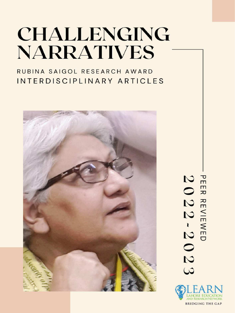 Rubina Saigol Research Award Articles | PDF | Feminism | Gender Studies