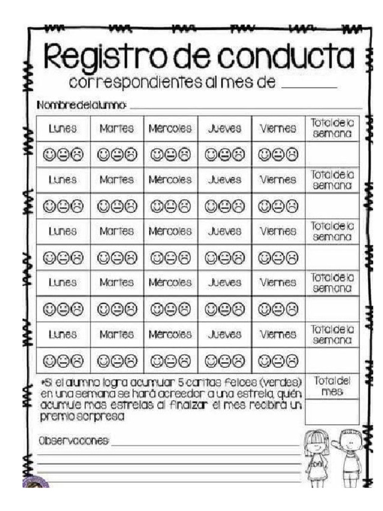 Registro de Conducta | PDF