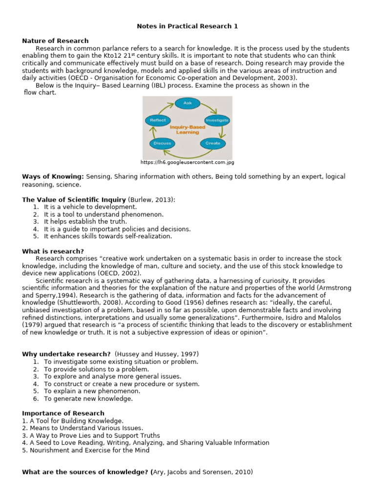 Notes-in-Practical-Research-Chapter-1 3 | PDF | Scientific Method ...