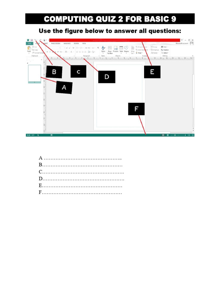 Computing Quize 2 For Bs 9 | PDF