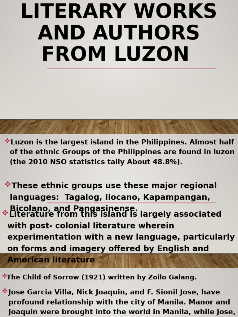 Literary Works and Authors From Luzon Module 2 | PDF | Senses | Taste