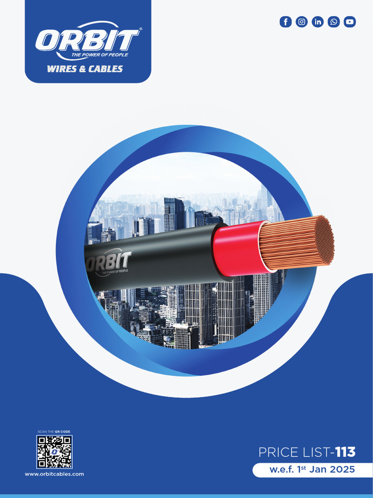 Orbit Cables Price List 2025 | PDF | Wire | Insulator (Electricity)