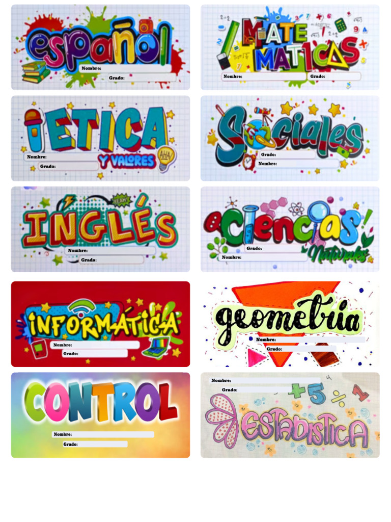Stikers de Cuadernos Final | PDF