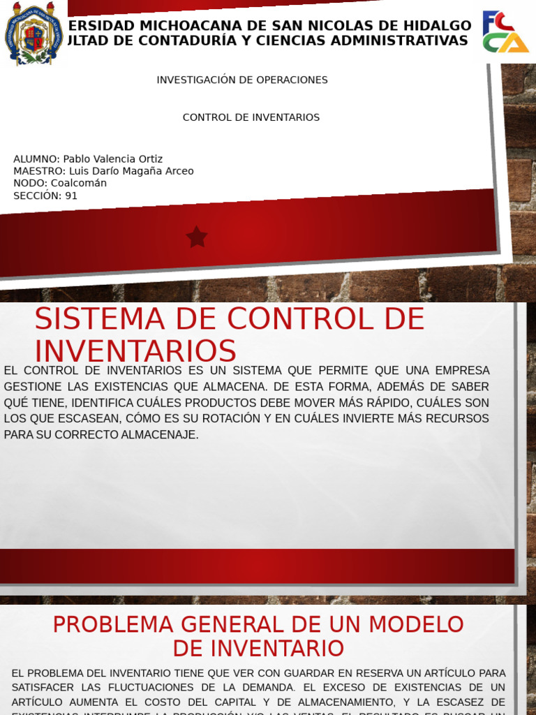 Control de Inventarios y Modelos EOQ | PDF