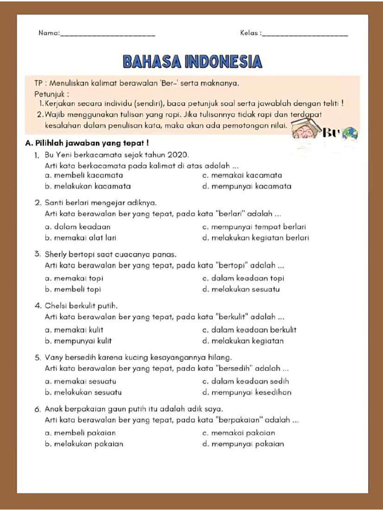 Imbuhan Ber | PDF