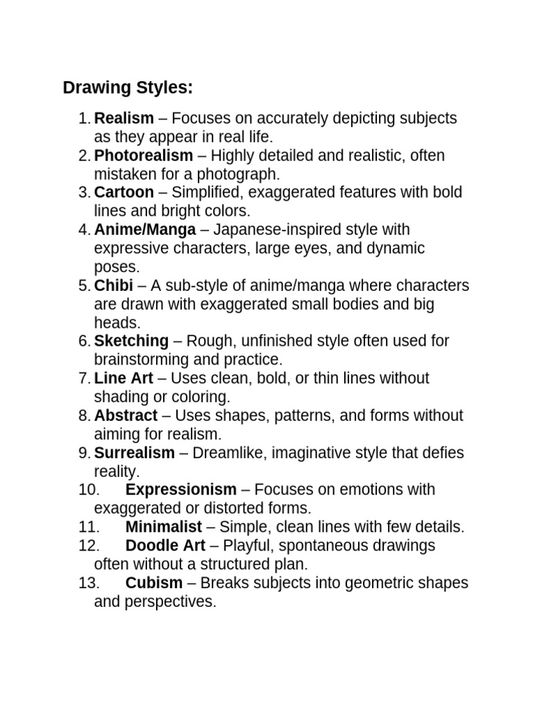 ASUNCION, Kurt Jacob A - DRAWING STYLES AND TECHNIQUES | PDF