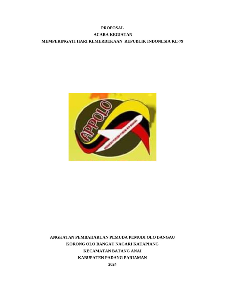 Proposal 17 Agus 2024 | PDF