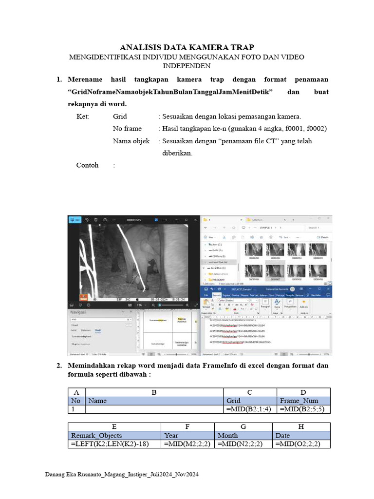 Analisis Data Kamera Trap | PDF
