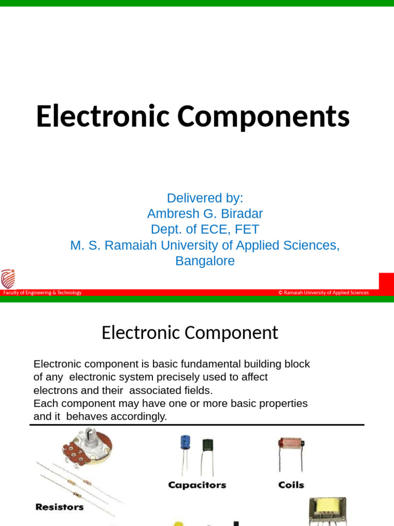 Overview of Electronic Components | PDF | Bipolar Junction Transistor ...