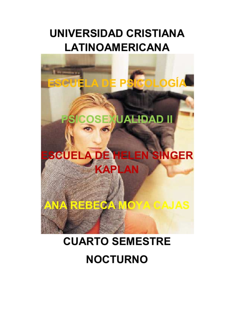 Monografía Helen Singer Kaplan | PDF | Orgasmo | Eyaculación