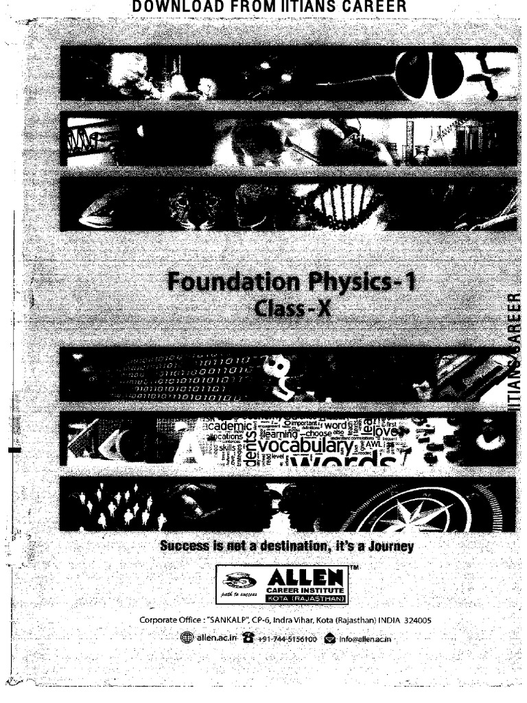 Allen Physics Class 10 PDF Free | PDF