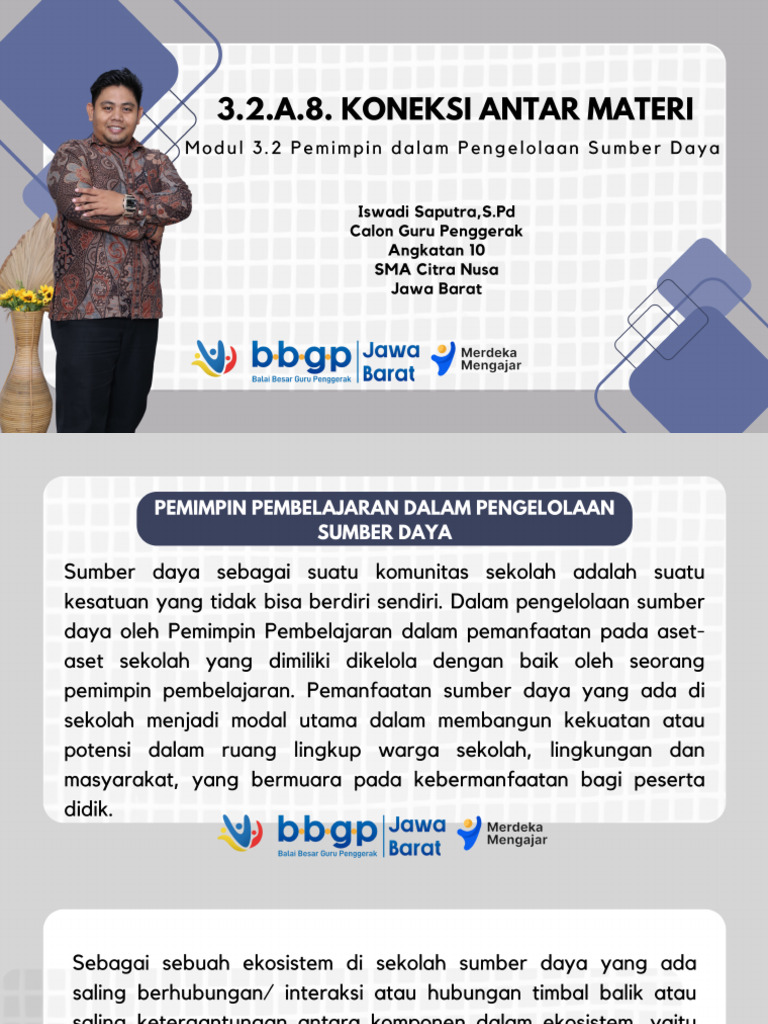 3.2.a.8. Koneksi Antar Materi | PDF