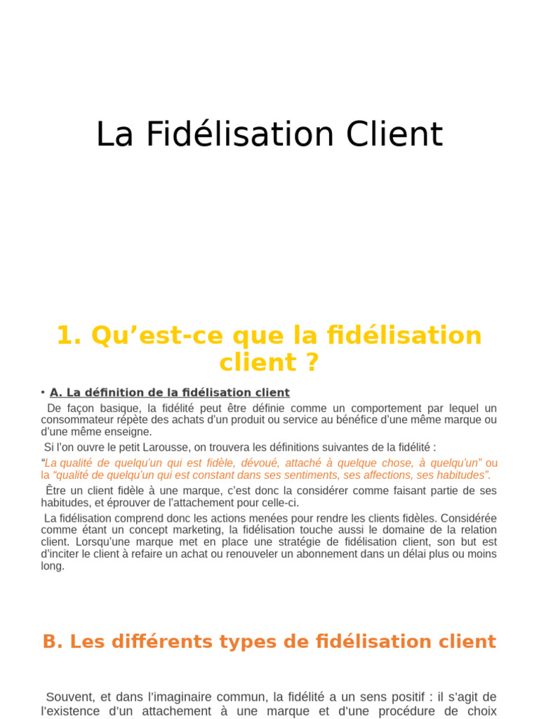 Stratégies de Fidélisation Client | PDF | Marque | Consommateurs