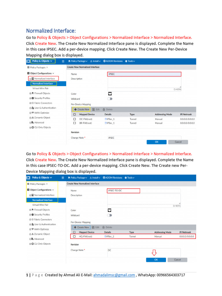 Creating IPSEC Normalized Interfaces | PDF